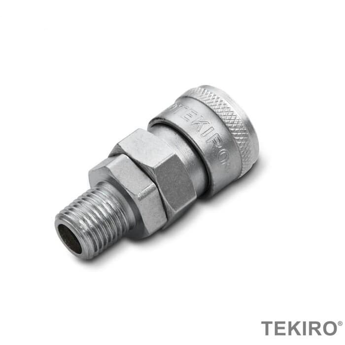 Quick Coupler Two Touch Tekiro SM20 Thread 1/4" - Compressor Connection ...