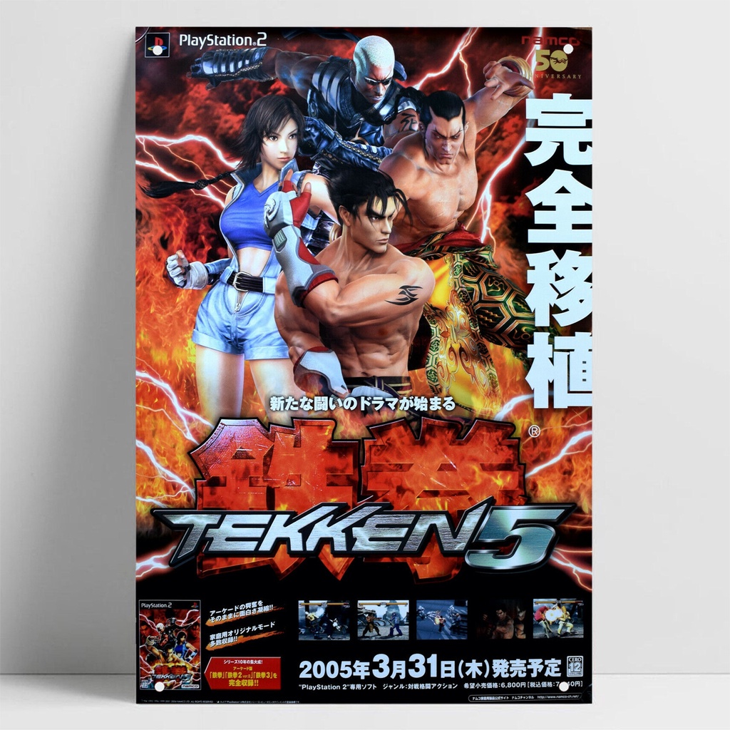 PC PS4 Switch Game Tekken Tin Poster Painting Metal Sign Wall Decor ...