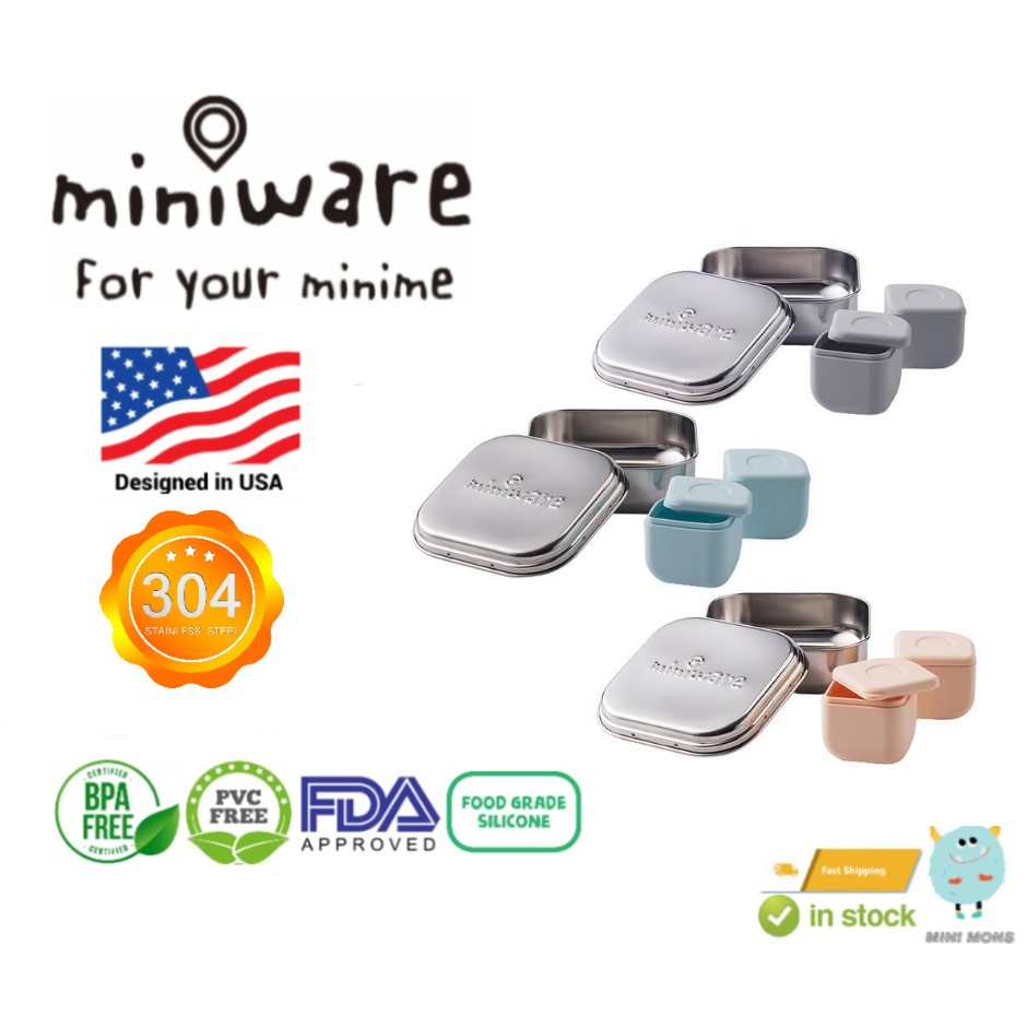 Miniware Grow Bento Set Children Lunch Box | Shopee Malaysia