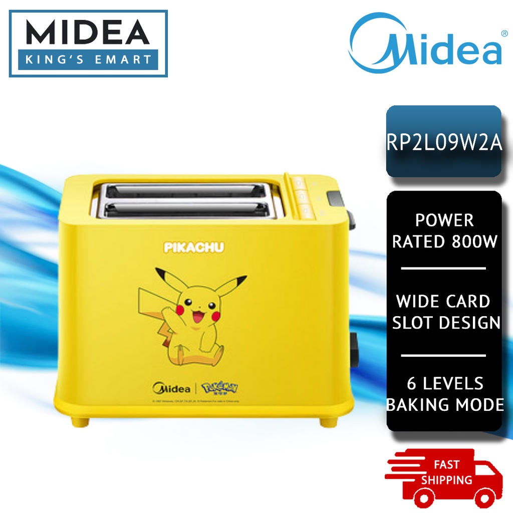[Ready Stock] Midea X Pikachu 2 Slices Bread Toaster Breakfast Machine ...