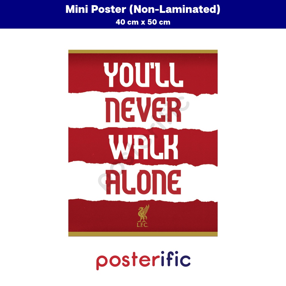 Liverpool FC (You'll Never Walk Alone) - Poster (40 cm X 50 cm ...