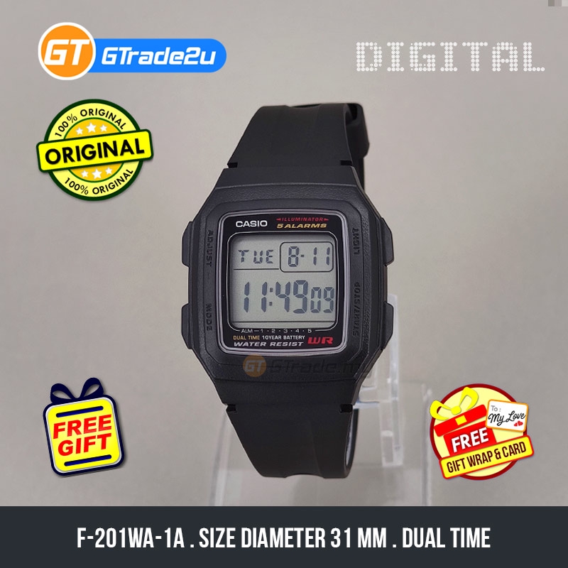 Original STANDARD F-201WA-1A Kids Digital Watch | Shopee Malaysia