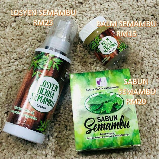 Set Semambu Sabun / Balm / Losyen Herba - HFMD, kurap, chicken pox ...