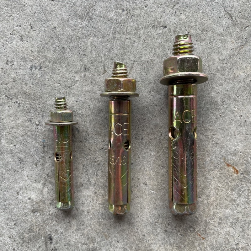 Sleeve PJ Anchor Wall Expansion Bolt Iron Plug / Wall Plug Besi / Wall ...