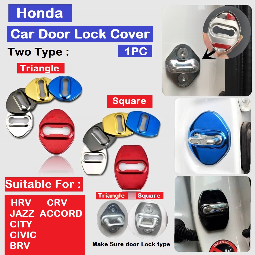 Honda Car Door Lock Cover Door Lock Protector HRV BRV JAZZ CITY CRV ...
