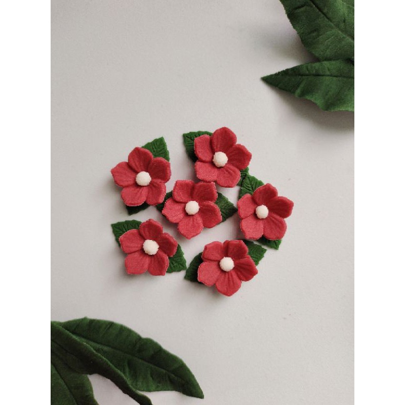 READY STOCK Gumpaste Flower Mini Plum / Cake Topper / Bunga Hiasan Kek ...