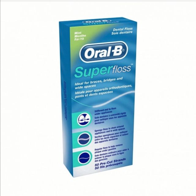 D9F Oral B Superfloss (Ready stock) Super floss Dental flosss (EXP AUG ...