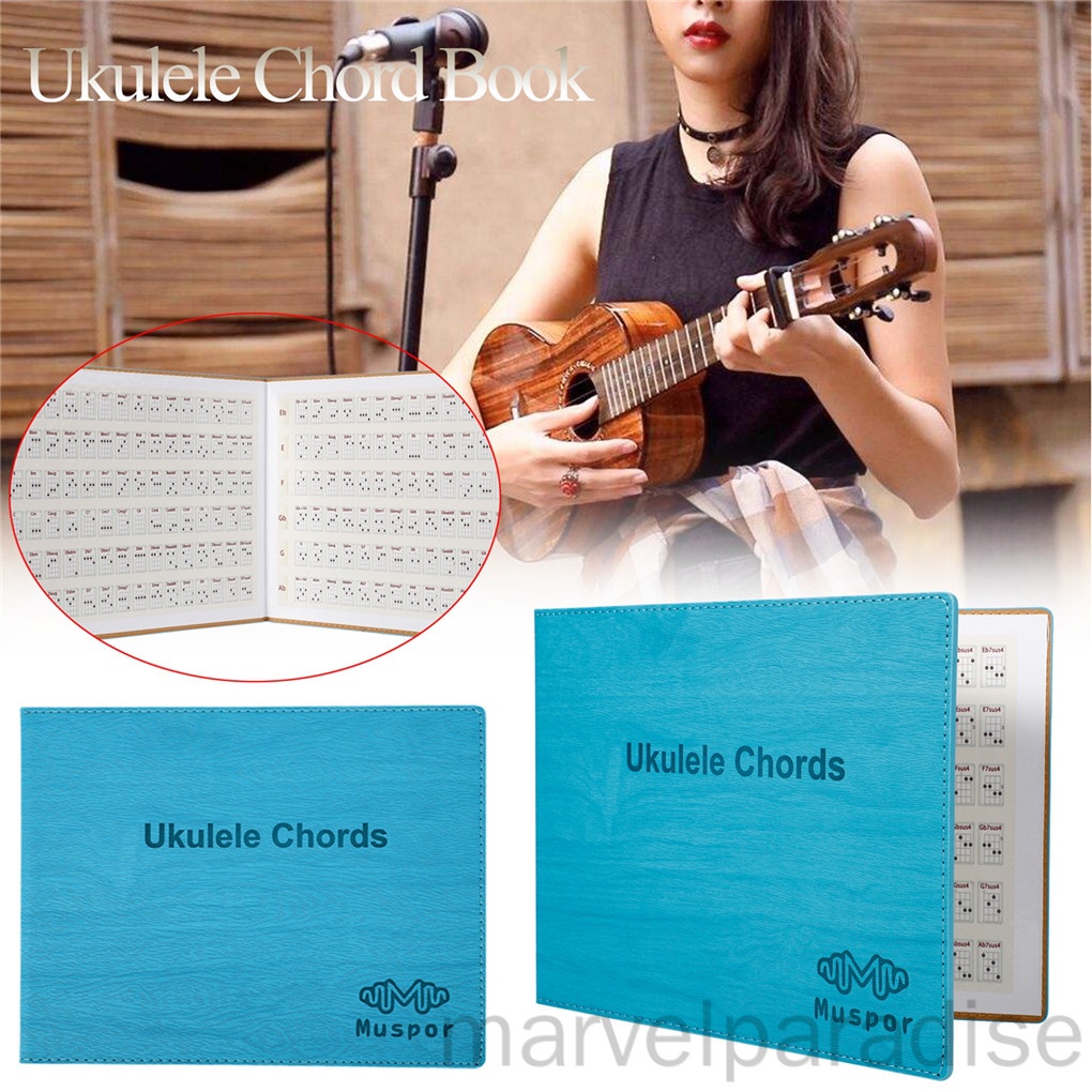 [MAPDE] Portable Ukulele Chord Chart Book Beginners Chord Formulas ...