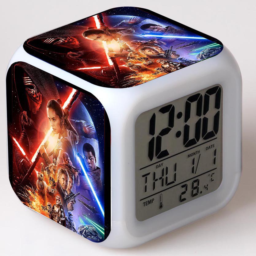 Star Wars Alarm Clock Movie The Force Awakens Star Wars Colorful Mood ...
