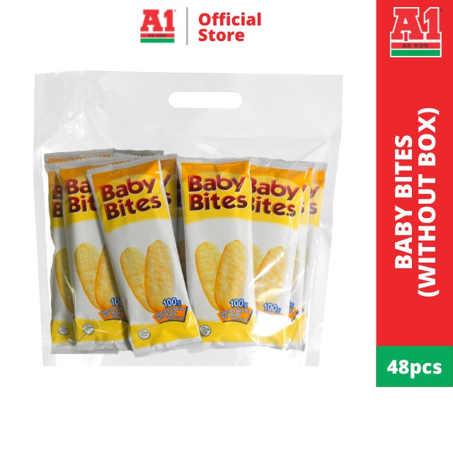 Baby Bites - Original / Apple / Banana / Vegetarian / Carrot (50g x 48 ...