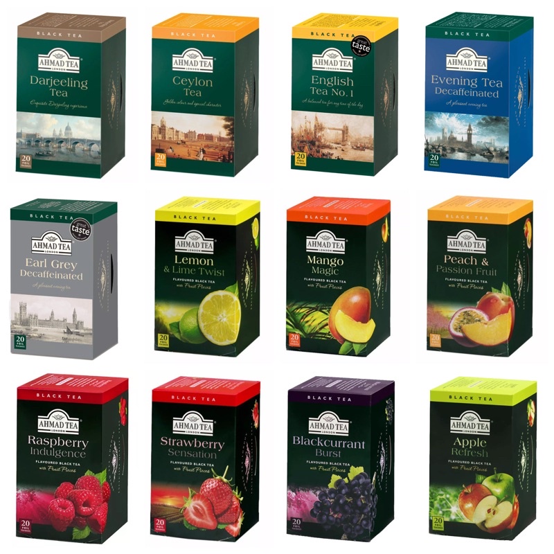 Ahmad Tea London Assorted Flavoured Tea 20 Foil Tea Bags | Shopee Malaysia