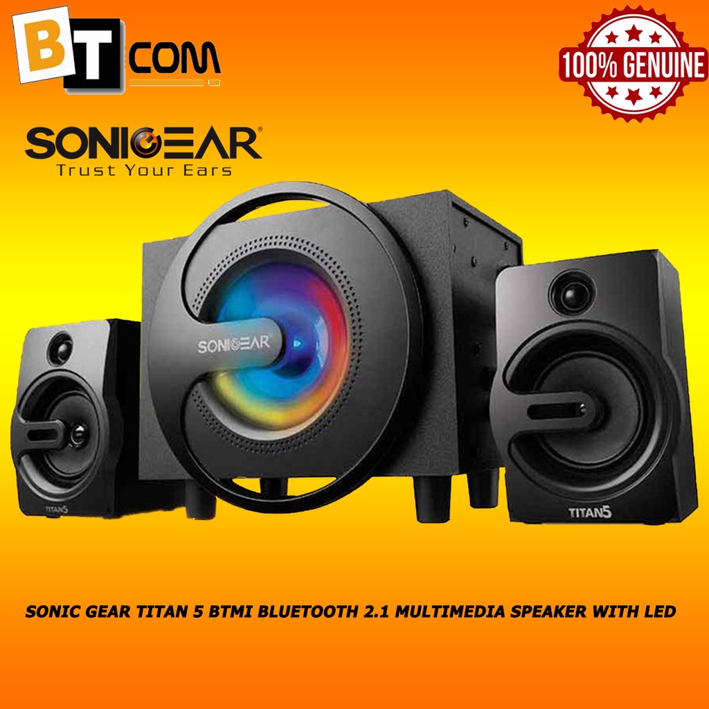 Sonic Gear Titan 5 BTMI Bluetooth 2.1 Multimedia Speaker with LED | Shopee Malaysia