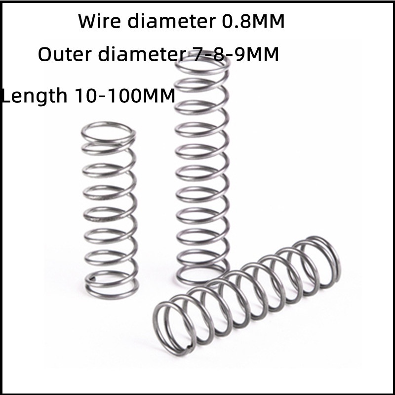 wire diameter 0.8mm compression spring SUS304 stainless steel OD 7/8 ...