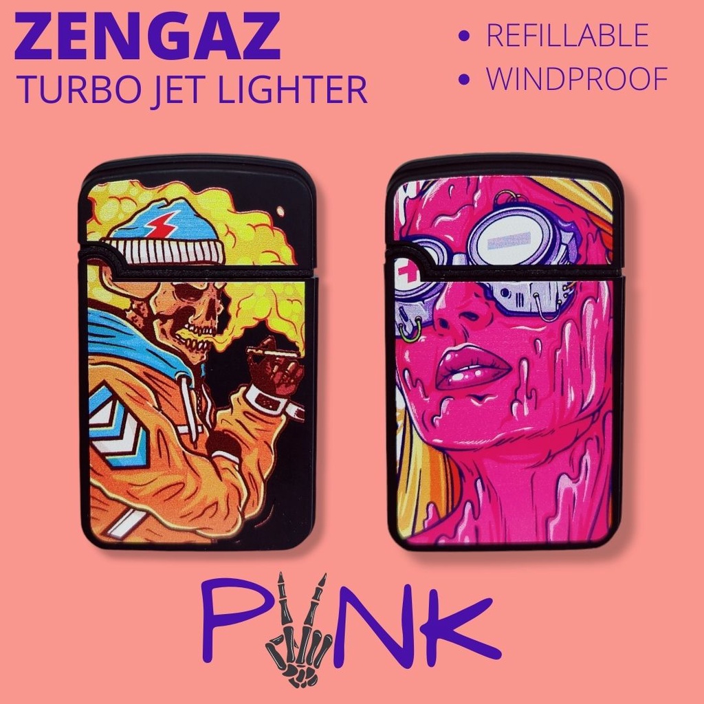 Lighter Punk Edition ZENGAZ LlGHTER Turbo Jet Flame Lighter | Shopee ...