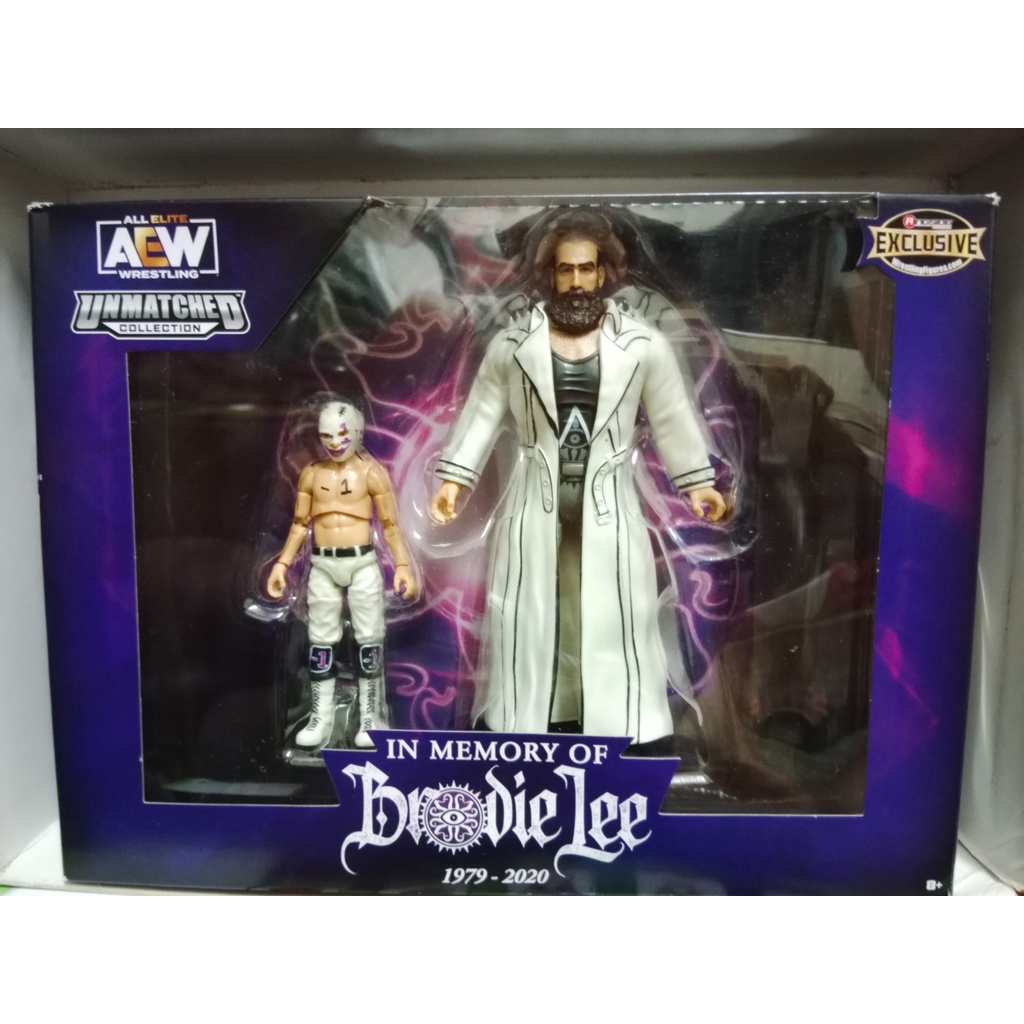 (Box Damaged) Jazwares AEW Unmatched Brodie Lee & Negative 1 Wrestling ...
