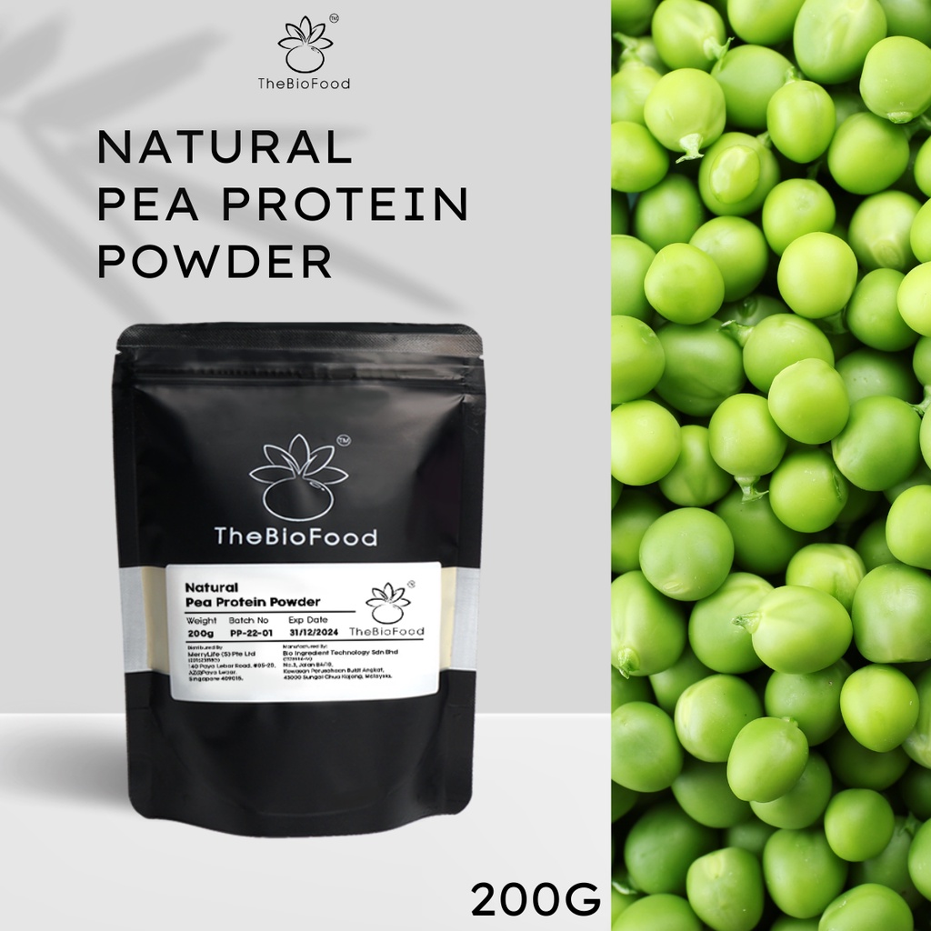 TheBioFood Pea Protein Powder 200g Natural Superfood Powdered Healthy ...