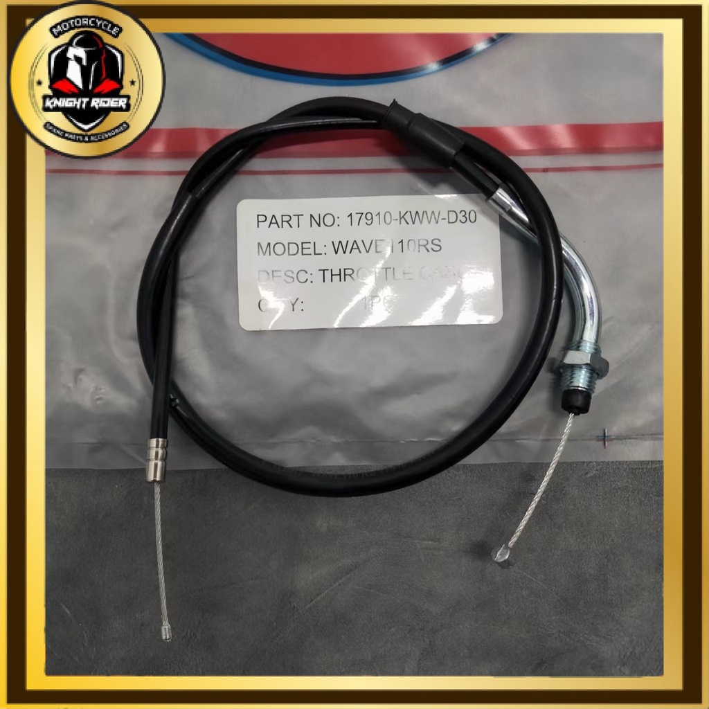 THROTTLE CABLE HONDA W110 RS WAVE110RS WAVE 110 RS WAVE110 RS W110-RS ...
