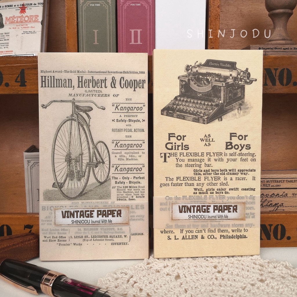Vintage Paper Bundle (1) | Shinjodu | Journal | Bujo | Paper Ephemera ...