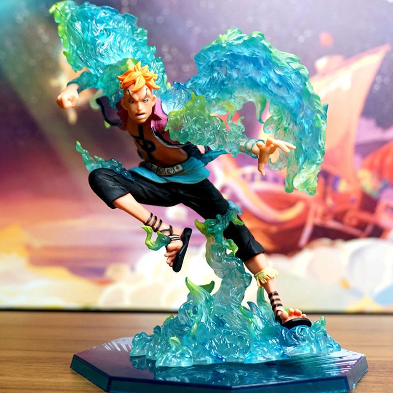 18cm One Piece Marco the Phoenix Battel Ver. Whitebeard st Division Commander OnePiece PVC ...