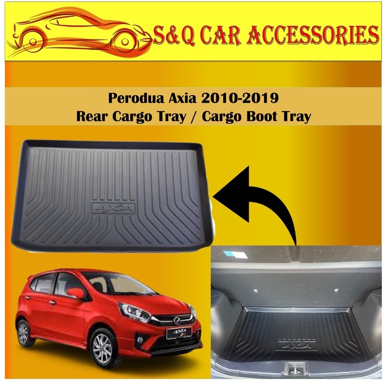 Perodua Axia 2010-2019 Rear Cargo Tray / Cargo Boot Tray | Shopee Malaysia