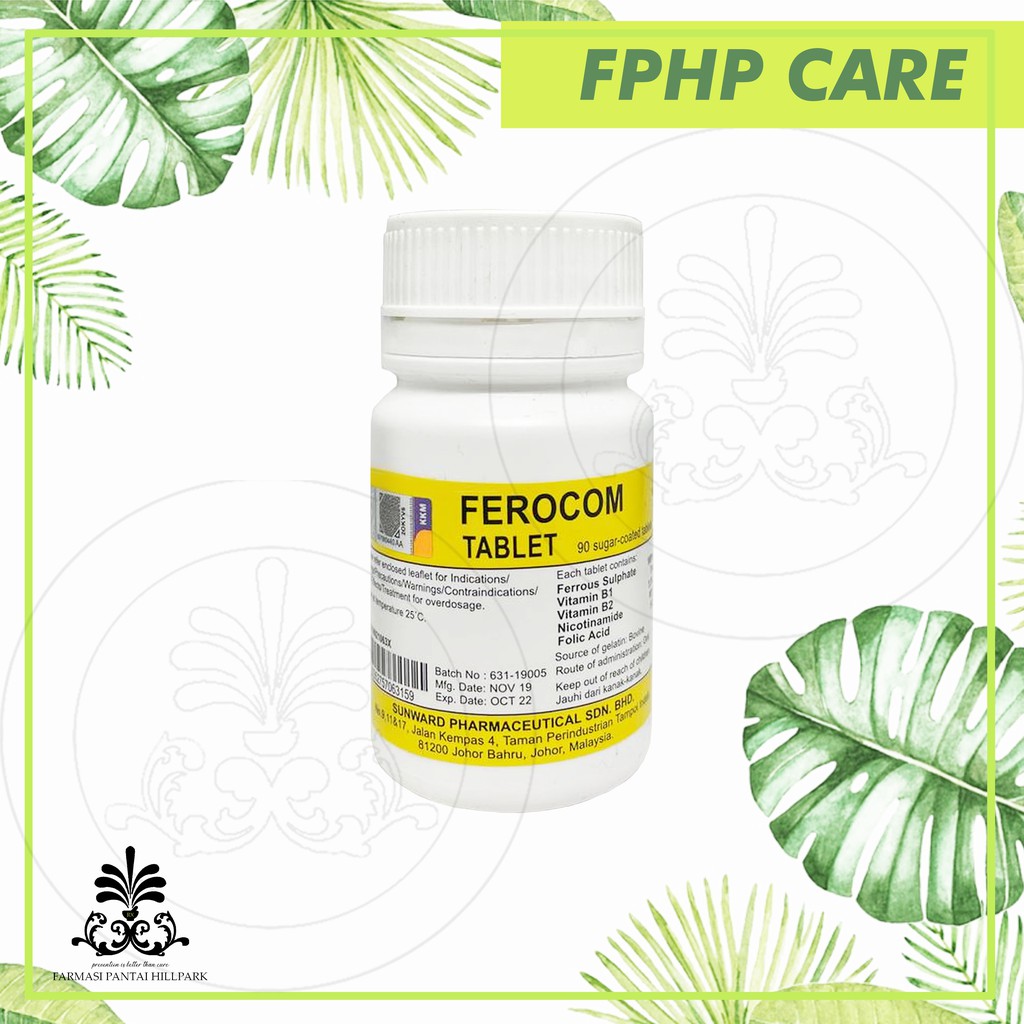 FEROCOM Tablets 90’s | Shopee Malaysia
