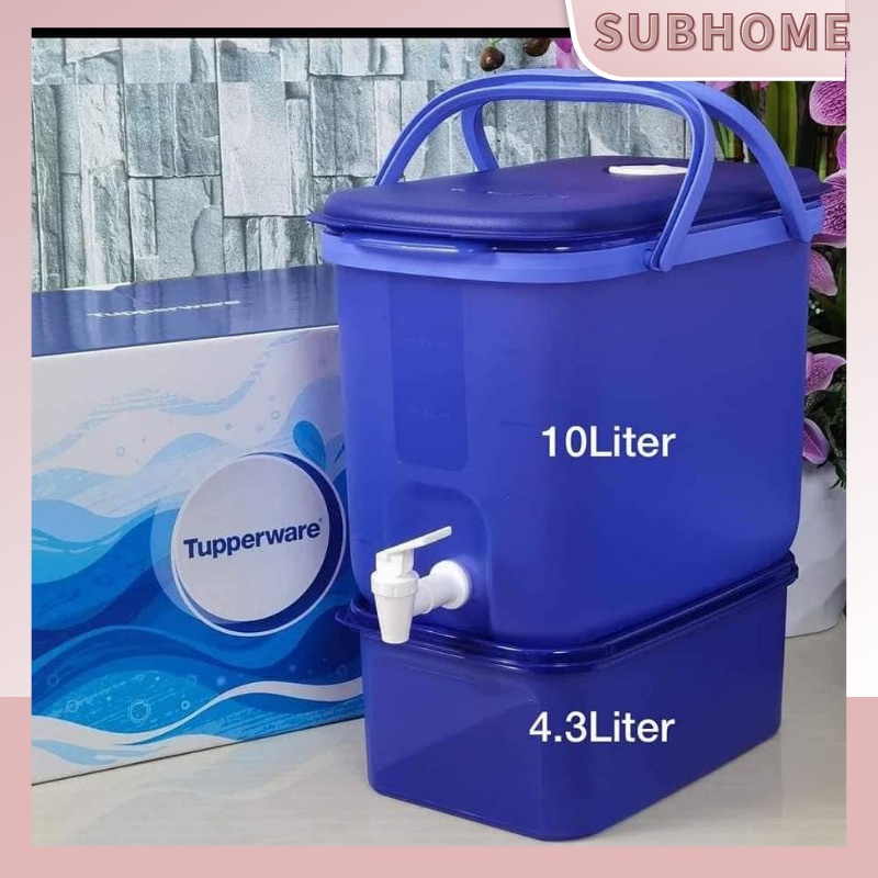 Tupperware Water Wonder All Red Blue Purple 10L Set Portable Water ...