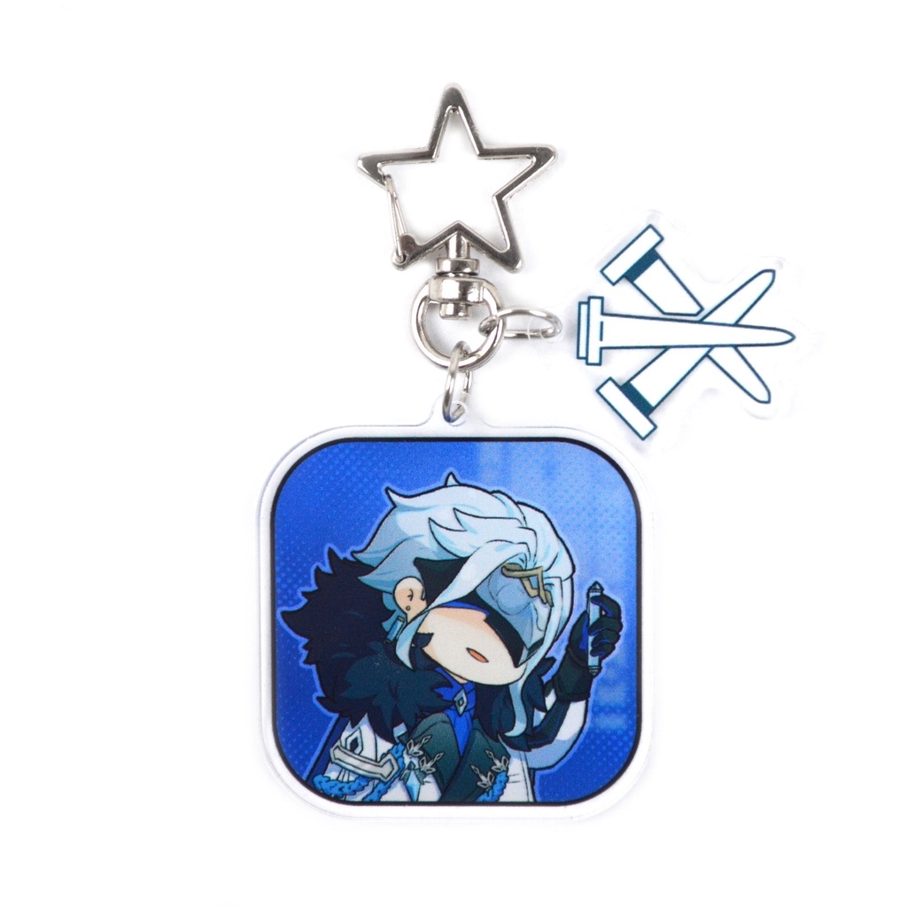 Genshin Impact Fatui Harbingers Captain Maiden Cosplay Keychain Doctor ...