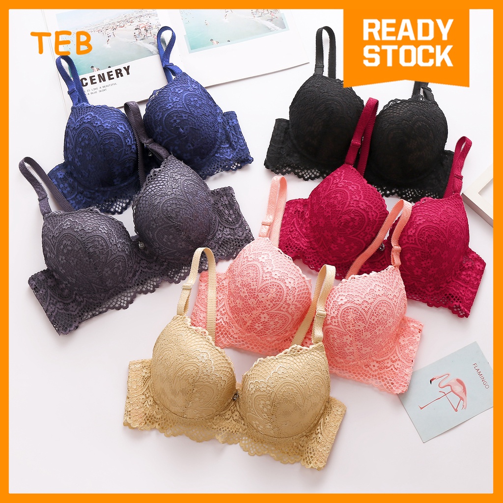 Alicia's Secret Floral Lace Underwired Bra | Bra Berdawai dengan Lace ...