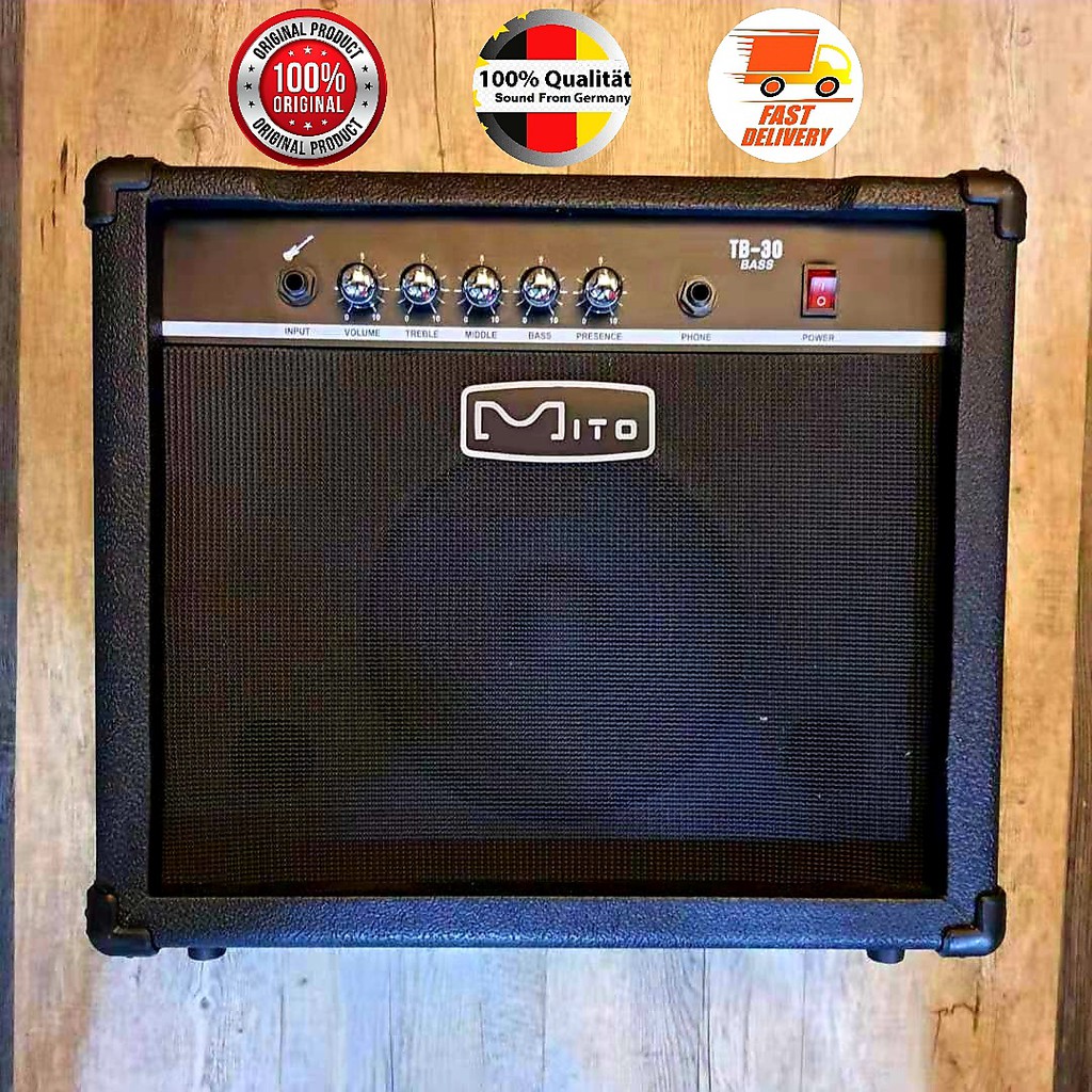 Mito TB-30 30w 8" Bass Guitar Amplifier Speaker Box # Piano Bass ...