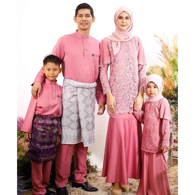 🌟🌟FAMILY SET TYARA RAYA DUSTY PINK🌟🌟 | Shopee Malaysia