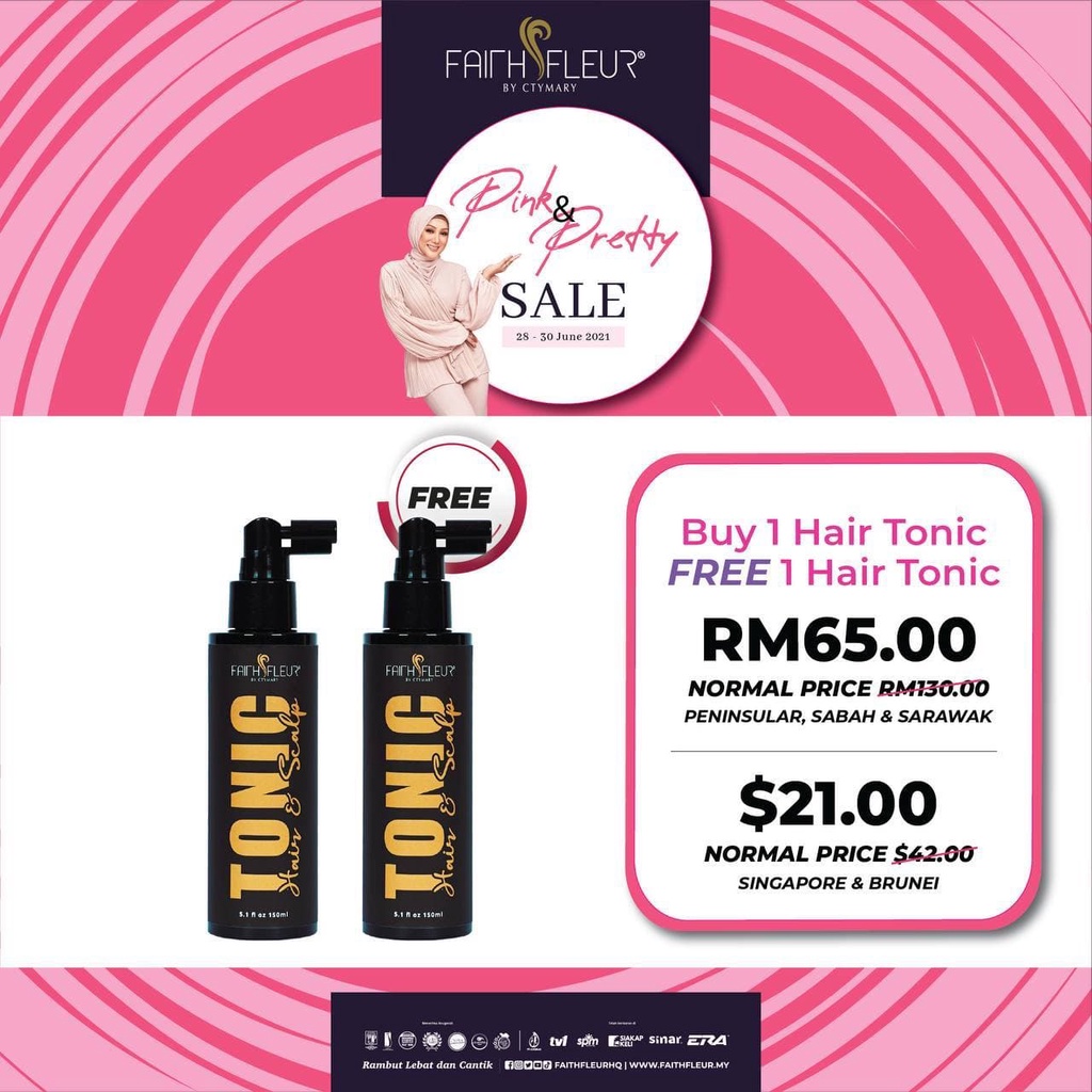 [BUY 1 FREE 1] ORIGINAL FAITH FLEUR HAIR TONIC | Shopee Malaysia