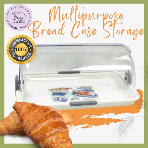 TOYOGO Bread Box Multipurpose Food Case Storage Utensil Bekas Roti ...