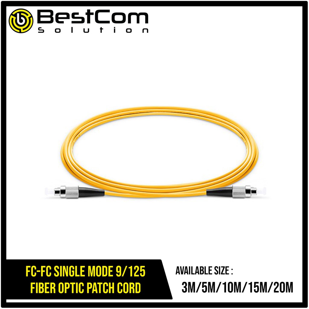 FC-FC SINGLE MODE SINGLE CORE FIBER OPTIC PATCH CORD | Shopee Malaysia