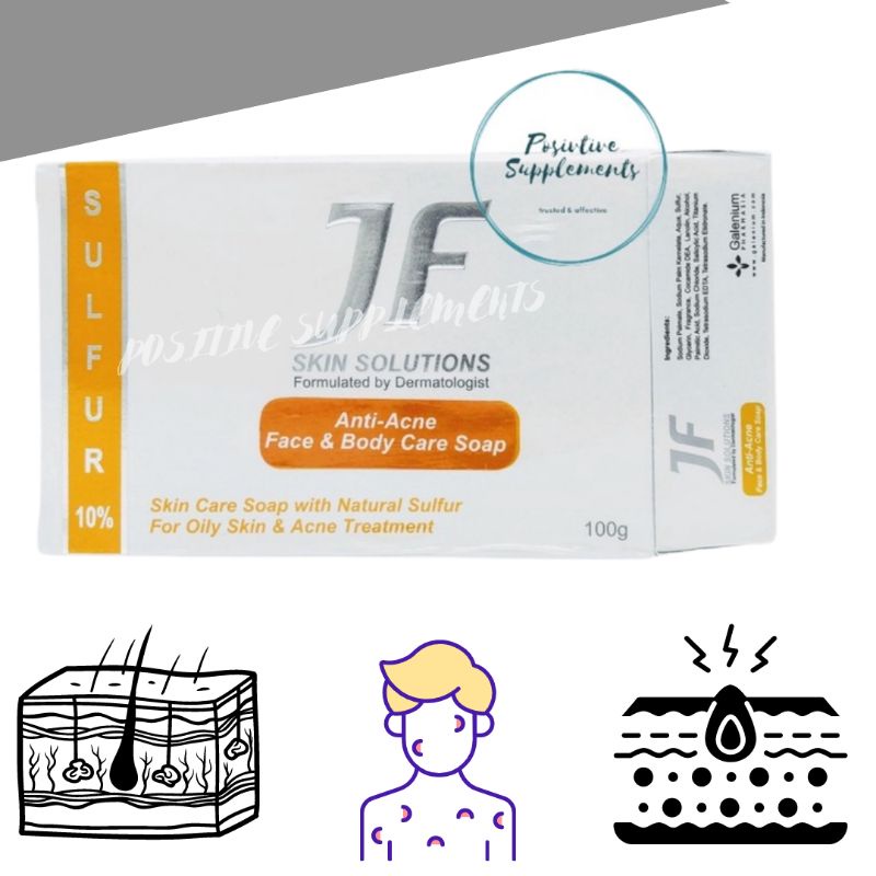 JF Sulfur 10% Anti-Acne Face & Body Care Soap 100G | Shopee Malaysia