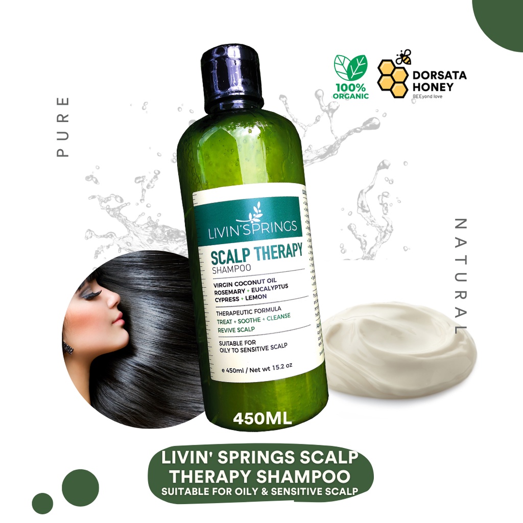 Livin'springs Scalp Therapy Shampoo (Oily/Dandruff scalp) 450ml ...