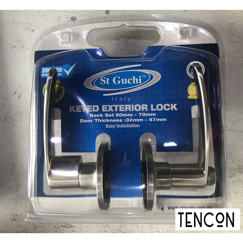 TL8600SN TUBULAR LEVERS LOCKSET (ST GUCHI/HOSO/HAFELE) /FIGHTER LOCK ...