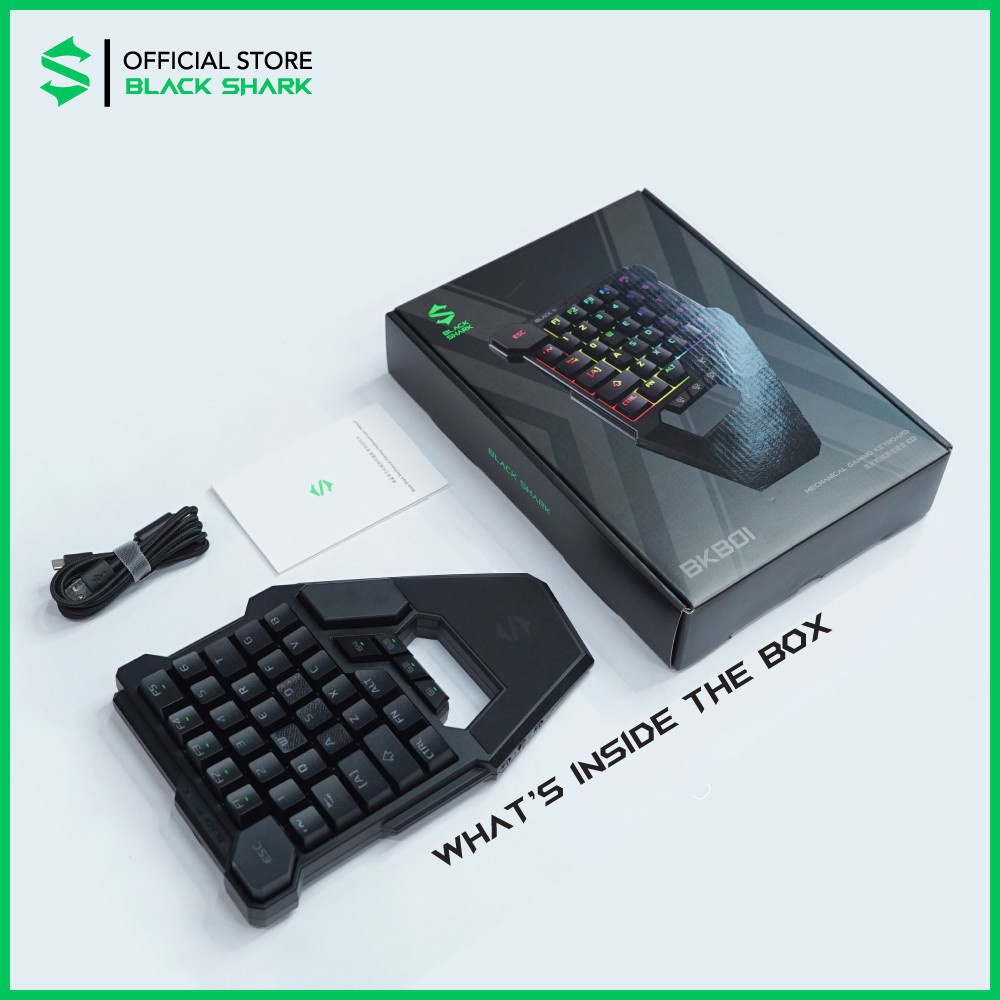 [Ready Stock] Black Shark One-Hand Gaming Keyboard | Shopee Malaysia