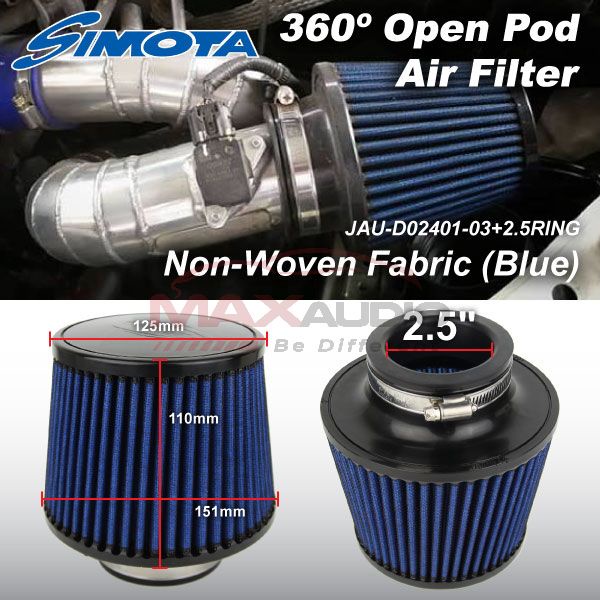Car Air Filter WORKS ENGINEERING SIMOTA 2.5" 3" 4" 4.5" 6" Non Woven ...