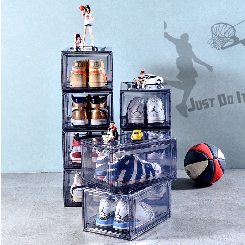 2 in 1 Magnetic Stackable Shoe Box & Display Case/ Amiibo Funko POP ...
