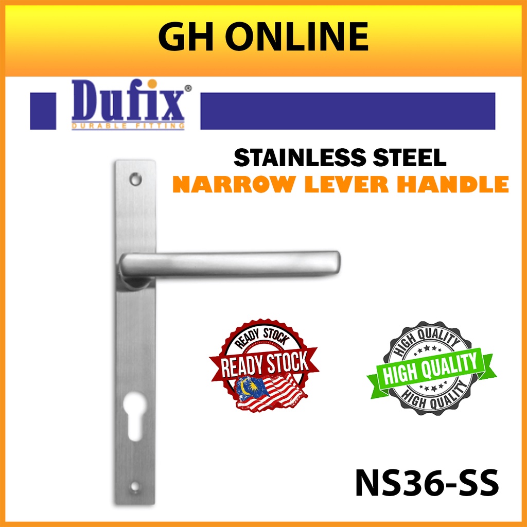 GRILL LOCK LEVER HANDLE SET STAINLESS STEEL SUS 304 NARROW LEVER HANDLE ...