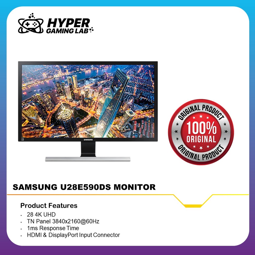 Samsung U28E590DS 28" 4K UHD TN 60Hz 1ms FreeSync Gaming LED Monitor ...
