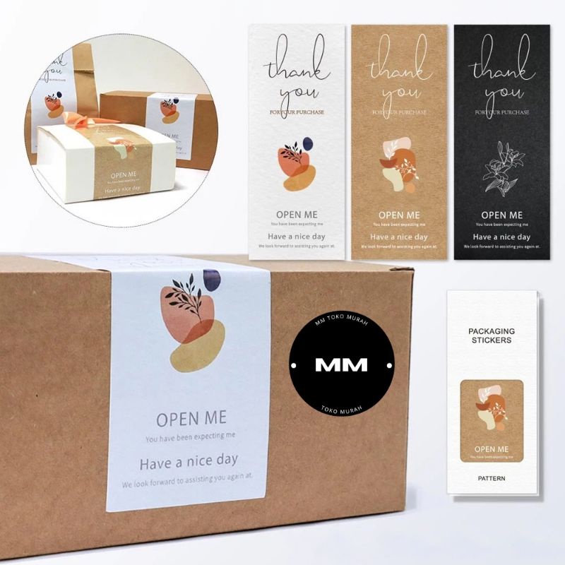 Tq sticker thank you jumbo sticker box Cake sticker label sticker tq ...