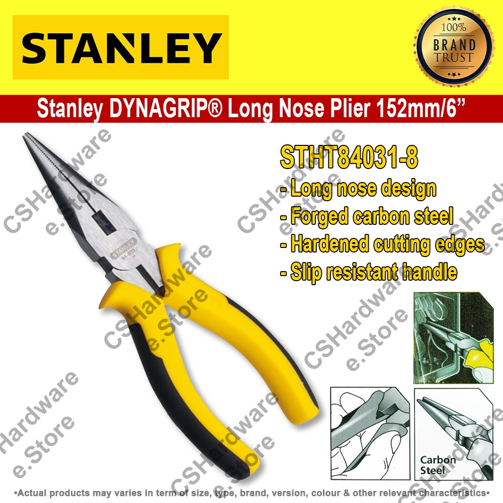 Stanley STHT84031-8 DynaGrip Long Nose Pliers 6in (84-031) | Shopee ...