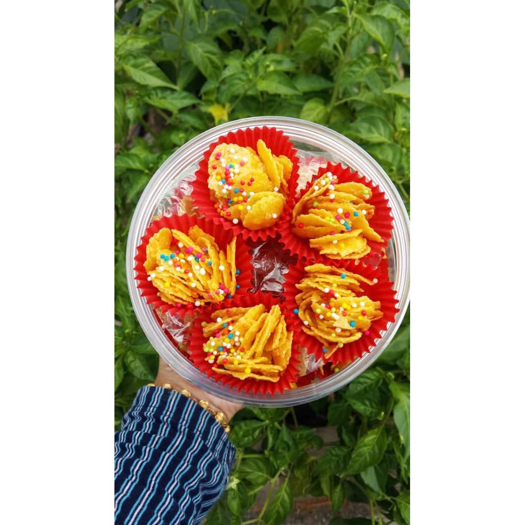 Cornflakes Madu - Freshly Homemade Kuih Raya Tradisional Biskut Raya ...