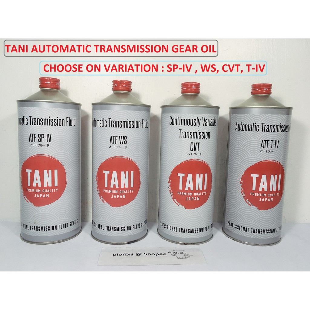TANI JAPAN AUTOMATIC TRANSMISSION SP-IV / CVT / ATF T-IV / ATF WS ...