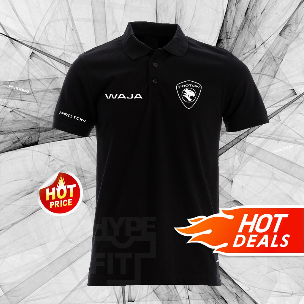 Polo Proton Waja Motorsport Logo Cotton 220GSM T-Shirt Tee Unisex Short ...