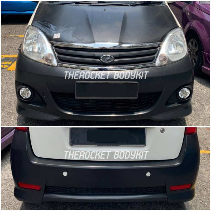 READY STOK!! Perodua Viva Elite Full Set Front & Rear Bumper Bodykit ...