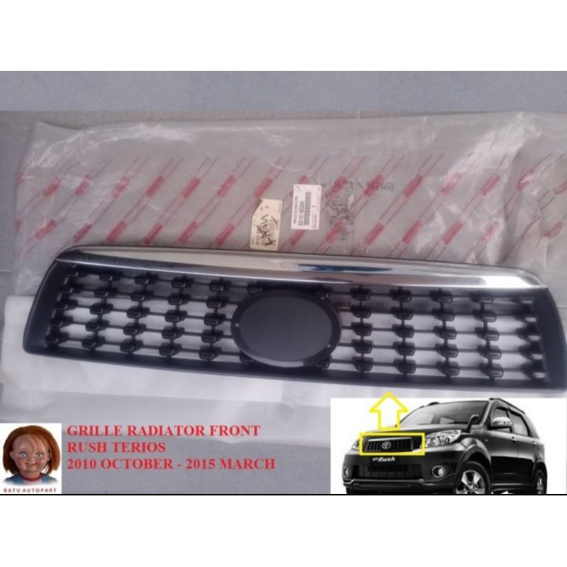 Toyota Rush Front Radiator Grille, Daihatsu Terios 2010-2015. Grill ...