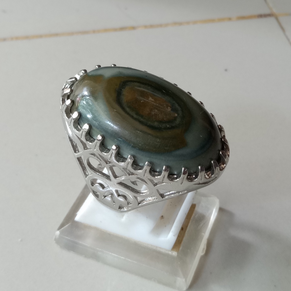 MATA Genuine agate ring for men/women Puser Bumi Sulaiman agate Genuine ...