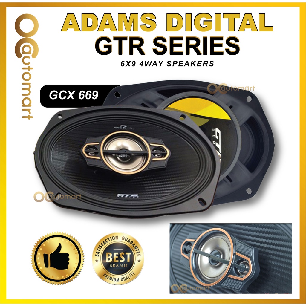 ADAMS DIGITAL GTR SERIES GCX 669 6X9 4WAY SPEAKERS | Shopee Malaysia